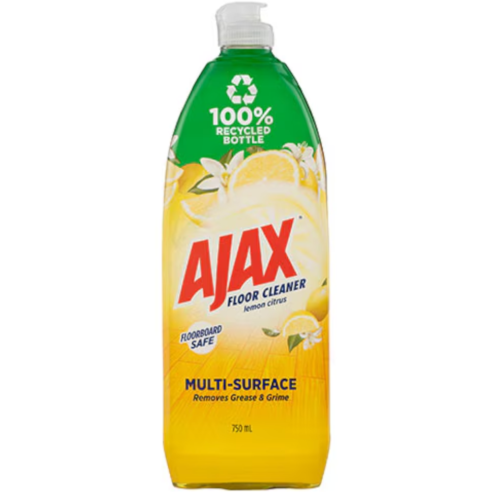 AJAX Multi Surface Lemon Citrus Floor Cleaner 750ml (Carton 8 Bottles ...
